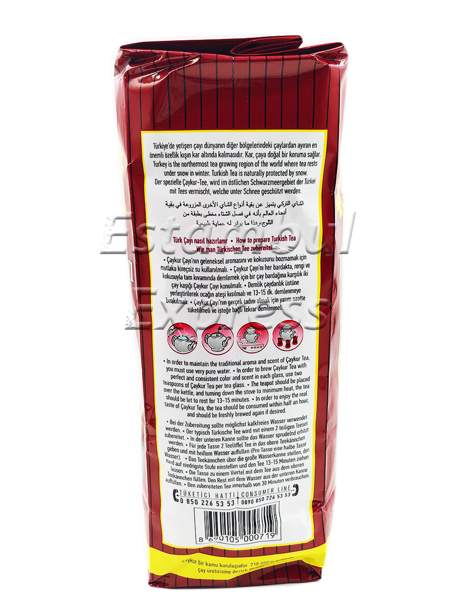 Te Turco Negro. Marca Caykur: Tiryaki Cayi - Color Rojo – Estambul Express